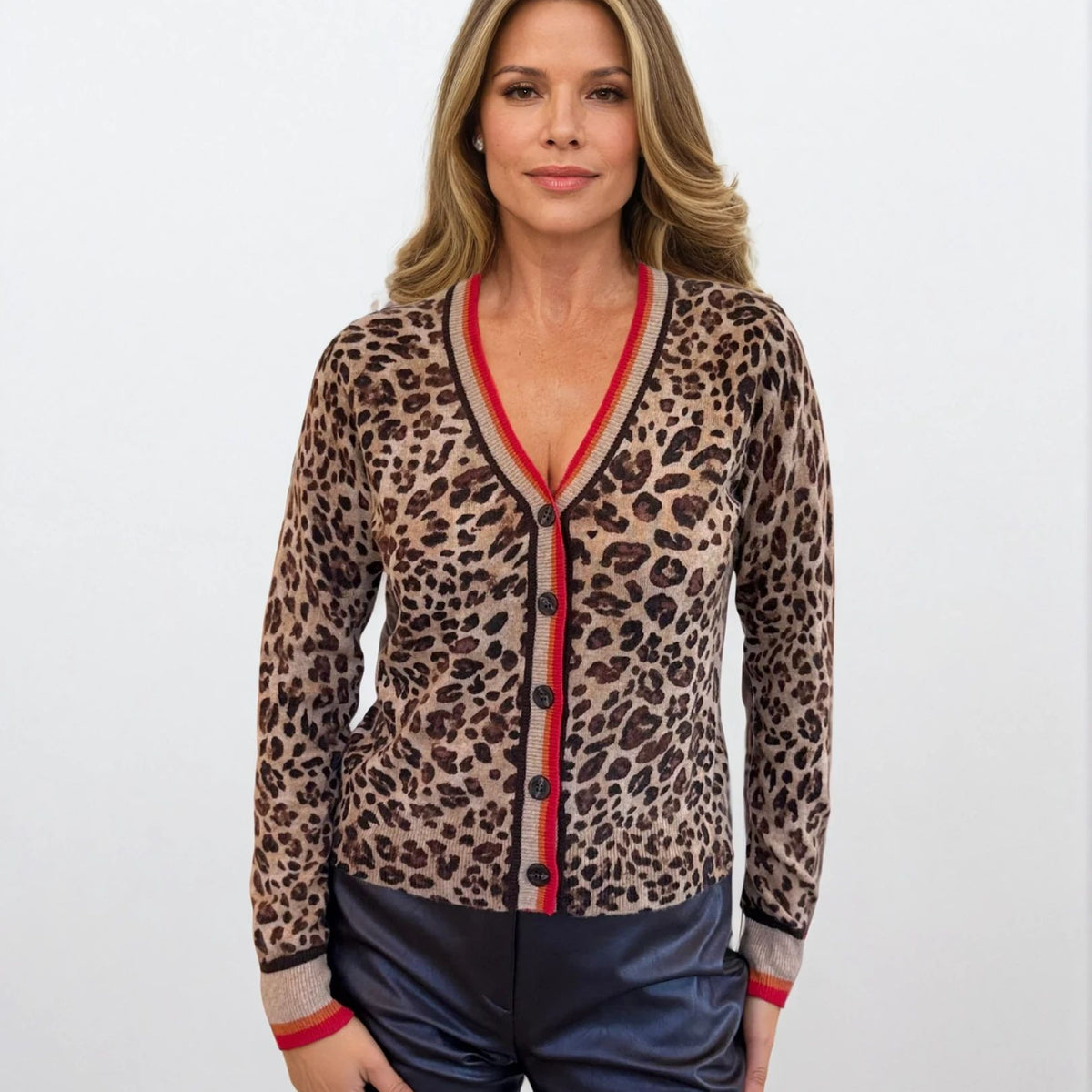 Leopard Cardigan – Island Cashmere Online