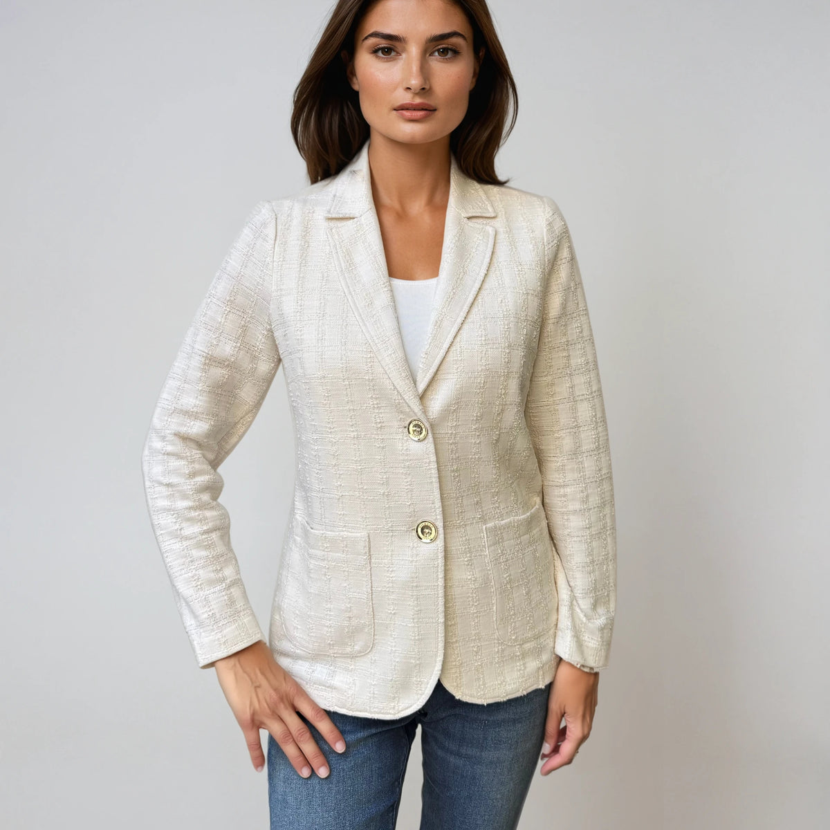Jacket - Mascarpone – Island Cashmere Online